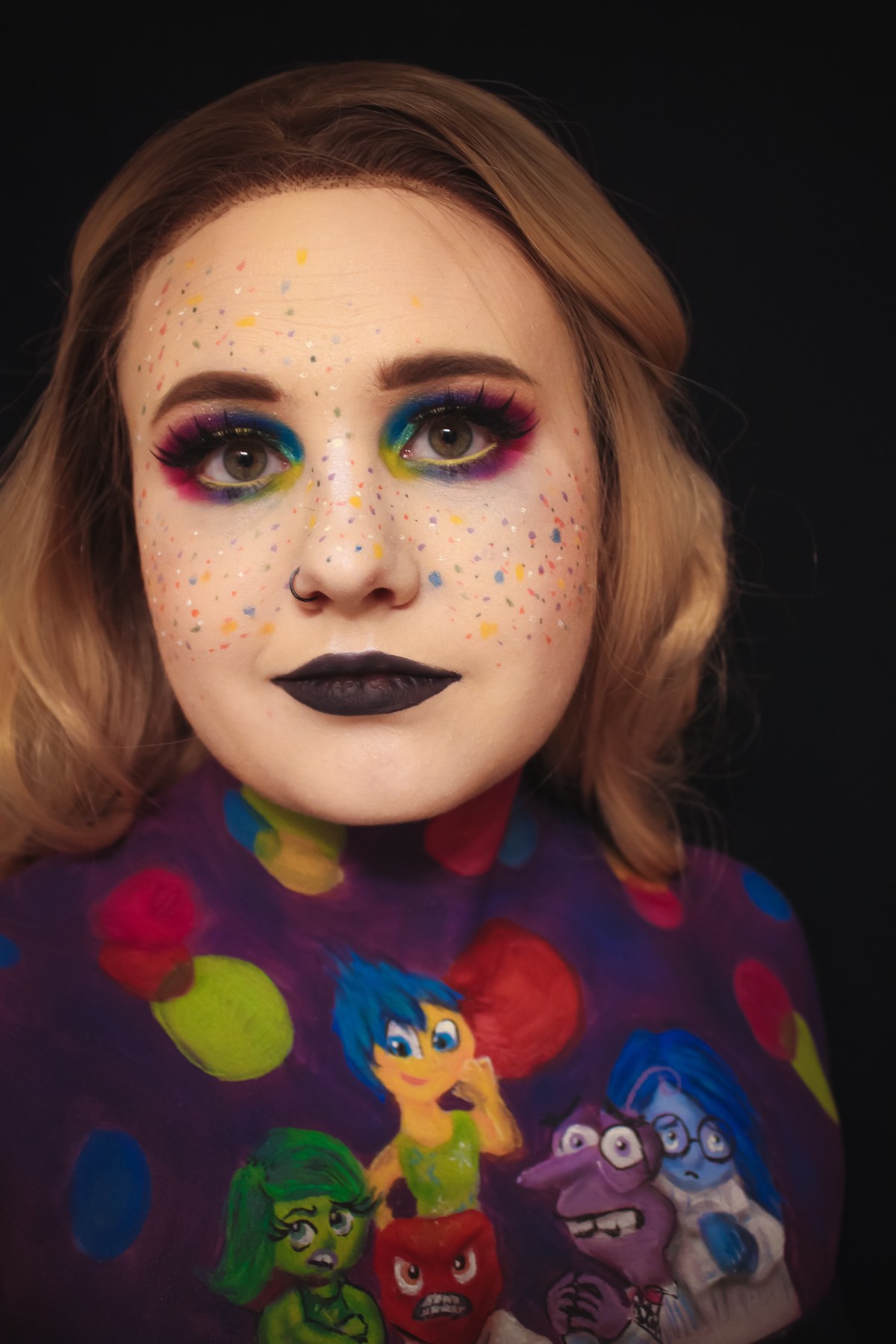 Inside Out Inspired Body Paint - Mae Polzine